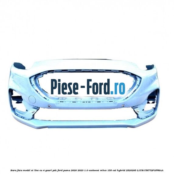 Spoiler bara fata Ford Puma 2020-2023 1.0 EcoBoost mHEV 155 cai | Piese ...
