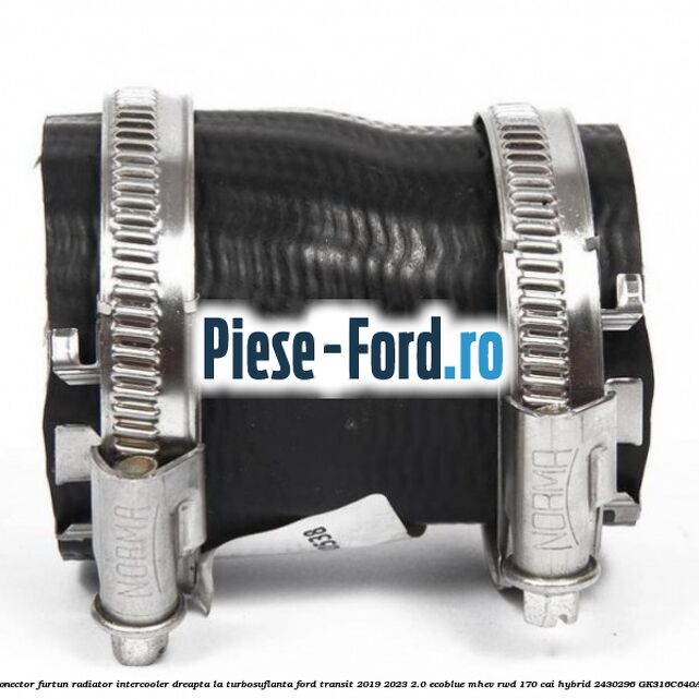 Conector furtun radiator intercooler dreapta la turbosuflanta Ford ...